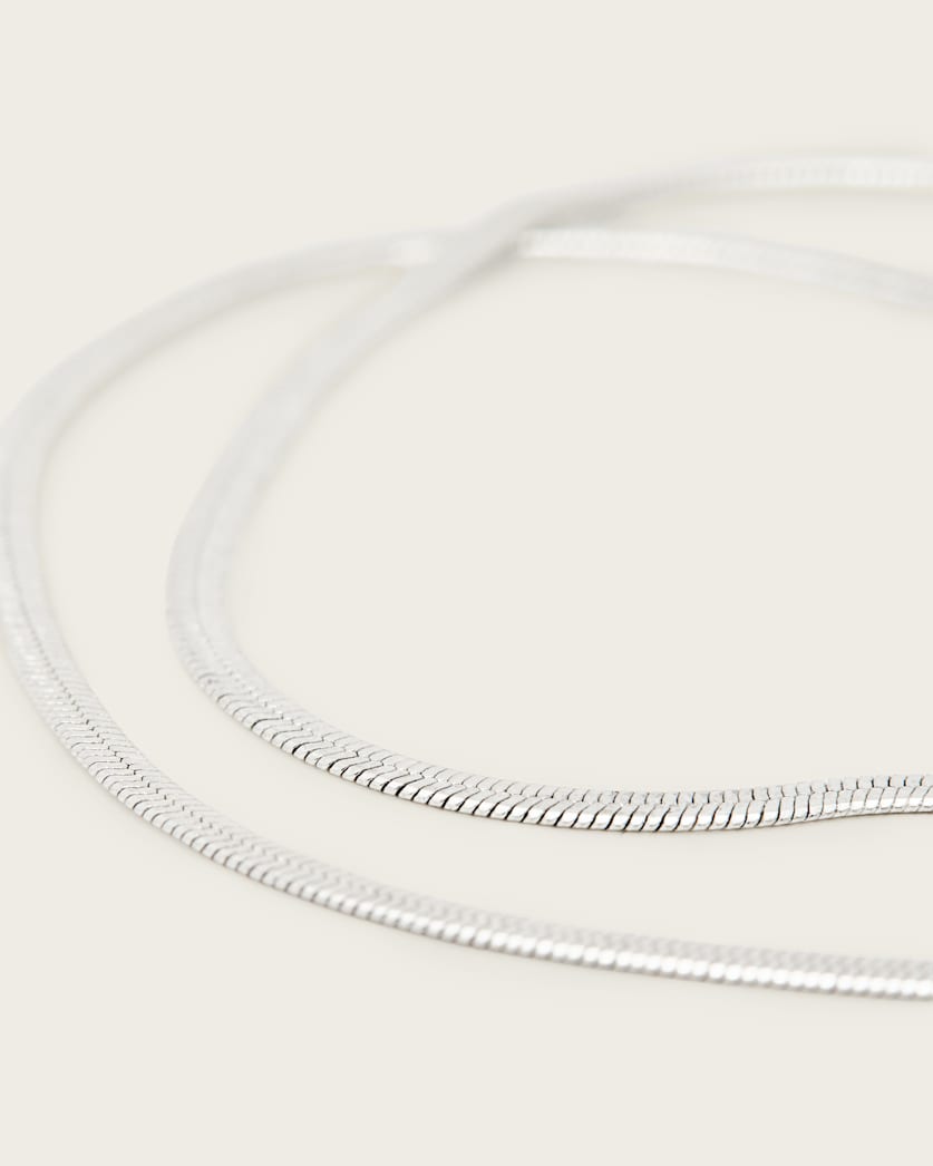 Boa Snake Necklace WARM SILVER | ALLSAINTS Canada
